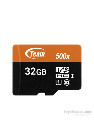 Team 32GB MicroSD 80MB/s Class 10 Hafıza Kartı + Sd Adaptör (TMMSD32GCUHS) Team 32GB MicroSD 80MB/s Class 10 Hafıza Kartı + Sd Adaptör (TMMSD32GCUHS)