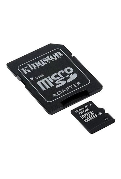 Kingston 16 GB Micro SDHC Class4 Hafıza Kartı SDC4/16GB Kingston 16 GB Micro SDHC Class4 Hafıza Kartı SDC4/16GB