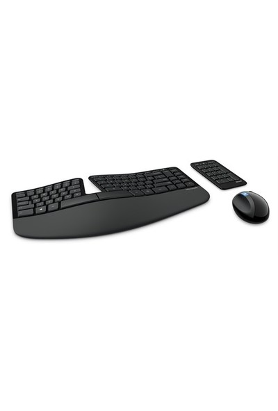 Microsoft Sculpt Ergonomic Desktop Kablosuz Siyah Klavye Mouse Set (L5V-00016) Microsoft Sculpt Ergonomic Desktop Kablosuz Siyah Klavye Mouse Set (L5V-00016)