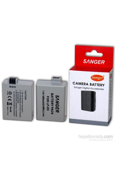 Canon Lp-E5 Lpe5 Sanger Batarya Pil Canon Lp-E5 Lpe5 Sanger Batarya Pil