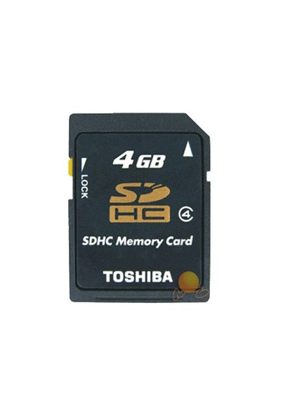 Toshiba 4 GB Class 4 Secure Digital Hafıza Kartı Toshiba 4 GB Class 4 Secure Digital Hafıza Kartı