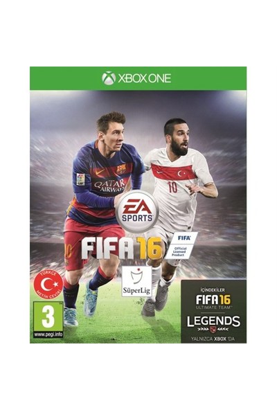 Fifa 16 Xbox One (Türkçe Metin Çevirisi Vardır) Fifa 16 Xbox One (Türkçe Metin Çevirisi Vardır)