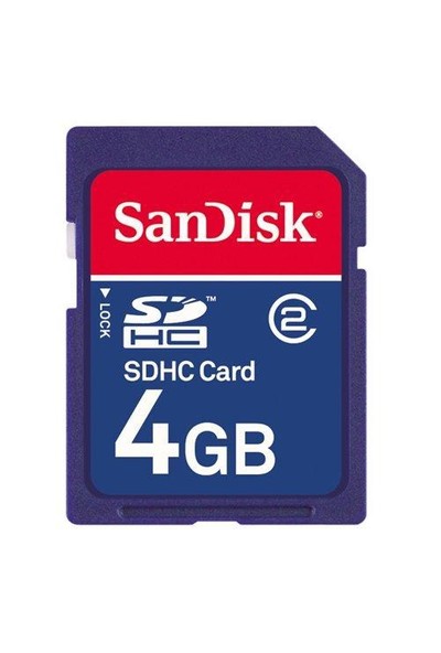 Sandisk 4 GB Class 4 SDHC Hafıza Kartı Sandisk 4 GB Class 4 SDHC Hafıza Kartı