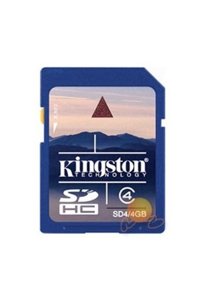 Kingston 4 GB Class 4 SDHC Hafıza Kartı SD4/4GB