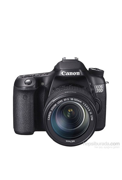 Canon 70D + 18-135 Mm Is Stm Fotoğraf Makinesi (İthalatçı Garantili)