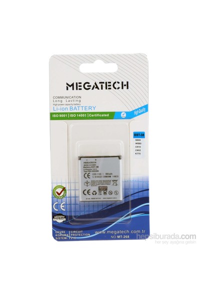 Megatech Mt-268 Sony Erıcsson Bst-38 Batarya