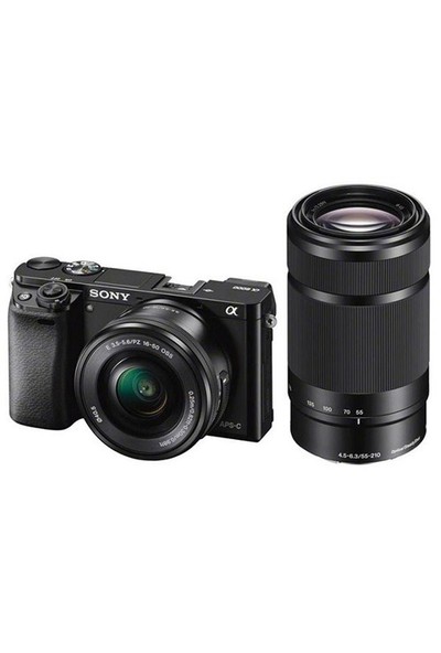 Sony A6000YB 16-50mm + 55-210mm Fotoğraf Makinesi (Sony Eurasia Garantili)