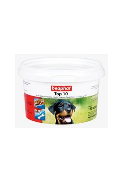 Beaphar Top 10 Köpek Vitamin 180 Tablet Beaphar Top 10 Köpek Vitamin 180 Tablet