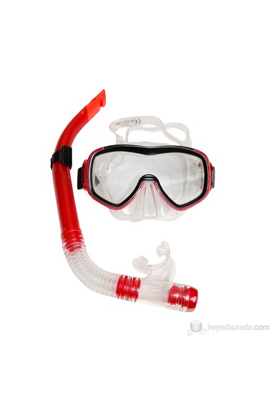 Ravel Yetişkin Maske Şnorkel Set 4105 KIRMIZI Ravel Yetişkin Maske Şnorkel Set 4105 KIRMIZI