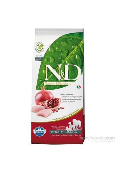 N&D Tavuk Etli Narlı Tahılsız 2,5 Kg Yetişkin Köpek Maması * N&D Tavuk Etli Narlı Tahılsız 2,5 Kg Yetişkin Köpek Maması *