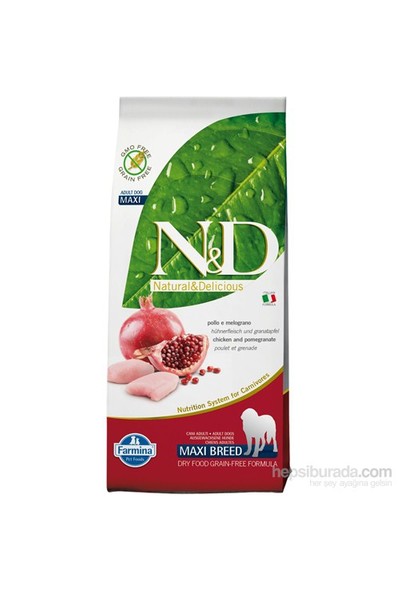 N&D Tavuk Etli Narlı Tahılsız Yetişkin Büyük Irk 12 Köpek Maması N&D Tavuk Etli Narlı Tahılsız Yetişkin Büyük Irk 12 Köpek Maması