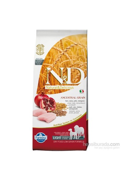 N&D Tavuk Etli Narlı Düşük Tahıllı Yetişkin&Büyük Irk Light 12 Kg Köpek Maması N&D Tavuk Etli Narlı Düşük Tahıllı Yetişkin&Büyük Irk Light 12 Kg Köpek Maması