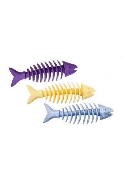 Dental Kauçuk Balık Kılçık Köpek Çiğneme Oyuncağı 16 Cm Sp-031