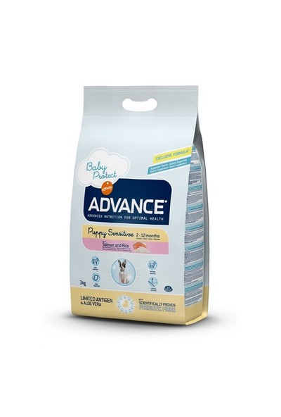 Advance Puppy Sensitive Somonlu Yavru Köpek Maması 3 Kg Advance Puppy Sensitive Somonlu Yavru Köpek Maması 3 Kg