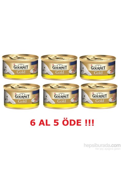 Purina Gourmet Gold Kıyılmış Tavuklu 85 Gr 6 Al 5 Öde! Konserve Purina Gourmet Gold Kıyılmış Tavuklu 85 Gr 6 Al 5 Öde! Konserve