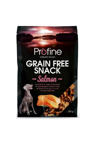 Profine Grain Free Yarı Nemli Tahılsız Somon Etli Leziz Köpek Ödülü 200 Gr Profine Grain Free Yarı Nemli Tahılsız Somon Etli Leziz Köpek Ödülü 200 Gr