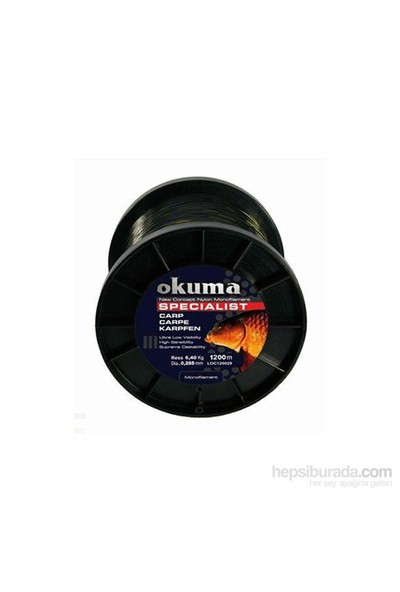Okuma Carp Bobin Serisi 1200M Yeşil Misina Okuma Carp Bobin Serisi 1200M Yeşil Misina