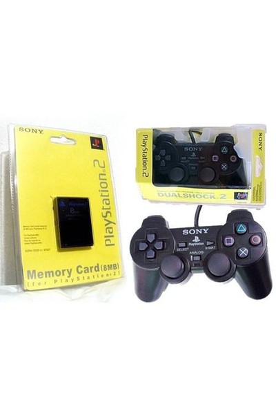 Sony Ps 2 dualshock+Sony Memory Card Sony Ps 2 dualshock+Sony Memory Card