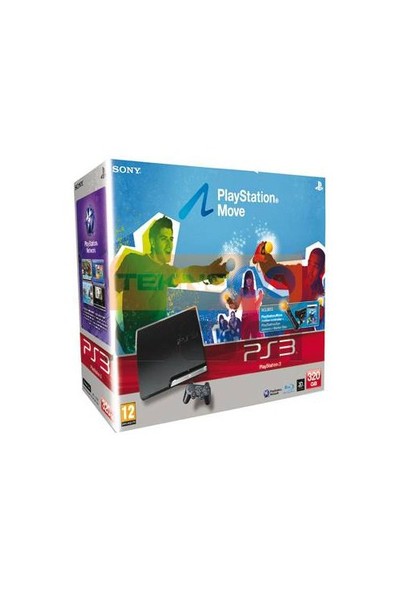 Sony Playstation 3 320 Gb Slim Konsol Move Starter Pack Sony Playstation 3 320 Gb Slim Konsol Move Starter Pack