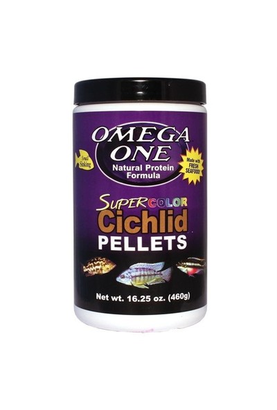 Omega One Super Color Cichlid 1,5 Mm 1000 Ml / 460Gr Omega One Super Color Cichlid 1,5 Mm 1000 Ml / 460Gr