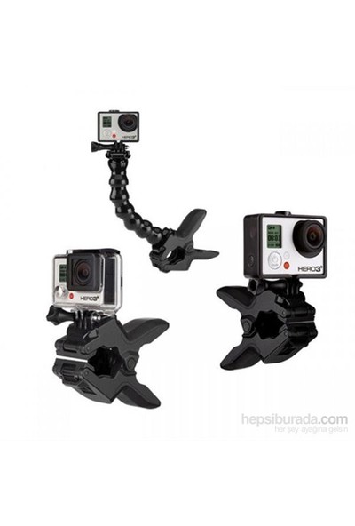 Trx-Pro Gopro Hero 2 3 3+ 4 Jaws Esnek Mandal Bağlantı Aparatı