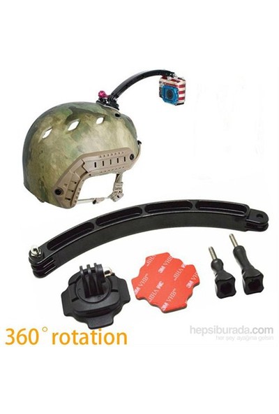 Trx-Pro Gopro Hero 2 3 3+ 4 Kask Bağlantı Aparatı 360 Derece Dönebilen Trx-Pro Gopro Hero 2 3 3+ 4 Kask Bağlantı Aparatı 360 Derece Dönebilen