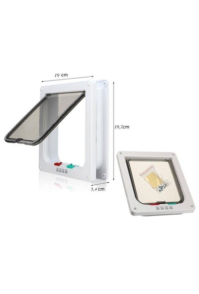 Kudi Kd1901151 Kedi Köpek Kapısı (22X22,5X6,5)