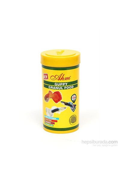 Guppy Granul Food 250 Ml Balık Yemi Guppy Granul Food 250 Ml Balık Yemi