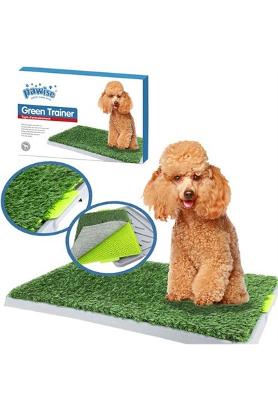 Pawise Köpek Çiş Eğitimi Yapay Çimli Tuvalet Kabı