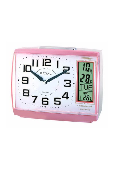 Regal 3002-Pwz Isı Ölçer Takvimli Digital Analog Masa Saati