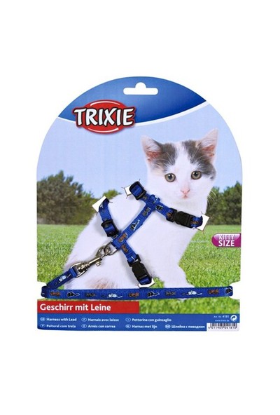 Yavru Kedi Göğüs Tasma Seti, Ayarlı 21-34 Cm/8 Mm