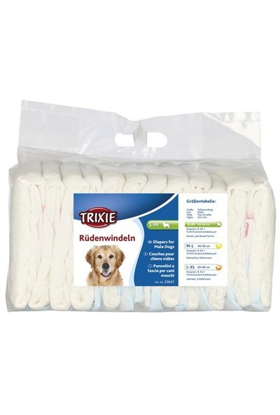 Trixie erkek köpek pedi,S-M 30-46cm 12adt Trixie erkek köpek pedi,S-M 30-46cm 12adt