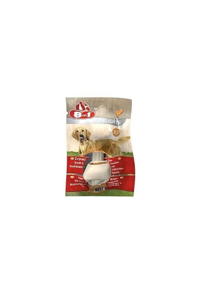 8İn1 Delights Dental Xs Köpek Diş Bakım Kemiği Small Düğüm 12 Gr