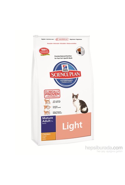 Hill's Science Plan Light Tavuklu Yaşlı Kedi Maması 1,5 Kg (Mature Adult 7 + Light with Chicken) Hill's Science Plan Light Tavuklu Yaşlı Kedi Maması 1,5 Kg (Mature Adult 7 + Light with Chicken)