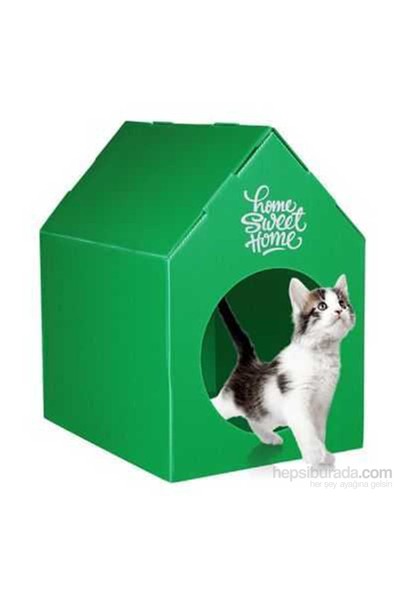 Ranna Home Sweet Home Su Geçirmez Kedi Evi - Yeşil