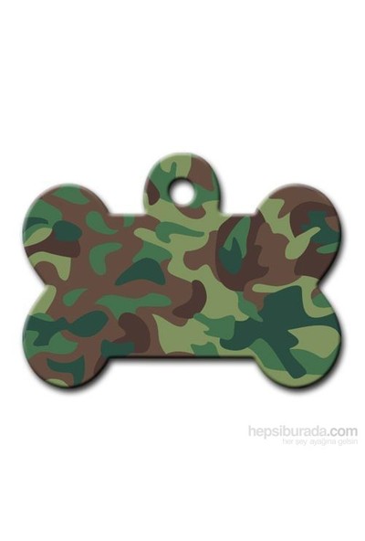 Dalis Pet Tag - Kamuflaj Desenli Kemik Köpek Künyesi (İsimlik) Dalis Pet Tag - Kamuflaj Desenli Kemik Köpek Künyesi (İsimlik)