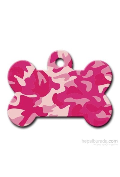 Dalis Pet Tag - Pembe Kamuflaj Desenli Kemik Köpek Künyesi (İsimlik) Dalis Pet Tag - Pembe Kamuflaj Desenli Kemik Köpek Künyesi (İsimlik)