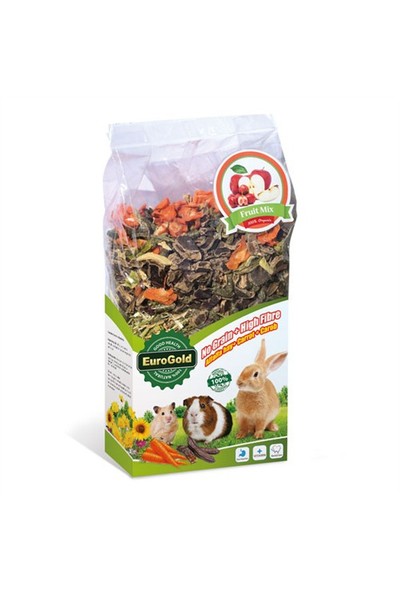 Eurogold Kemirgenler İçin Karışık Meyvalı Mix 400 Gr Eurogold Kemirgenler İçin Karışık Meyvalı Mix 400 Gr