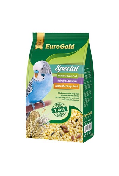 Eurogold Special Kabuksuz Muhabbet Kuşu Yemi 500Gr