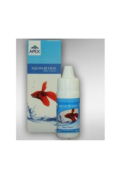 Apex Aquaxi Betavix Beta Balıkları İçin Vitamin 30 Ml Apex Aquaxi Betavix Beta Balıkları İçin Vitamin 30 Ml
