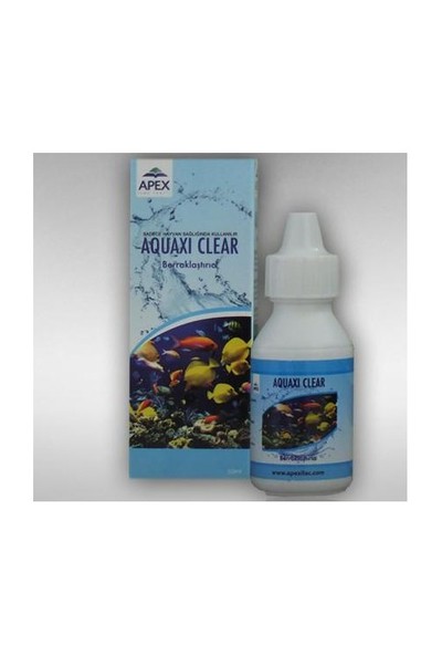 Apex Aquaxi Clear Akvaryum Su Berraklaştırıcı 50 Ml Apex Aquaxi Clear Akvaryum Su Berraklaştırıcı 50 Ml