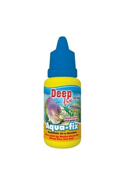 Deep Fix Aqua - Fix (Akvaryum Su Düzenleyici  375 Lt İçin) 50 Ml.