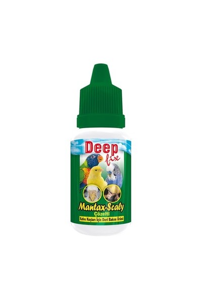 Deep Fix Mantax-Scaly (Kafes Kuşları İçin Deri Bakım Ürünü) 20 Ml. Deep Fix Mantax-Scaly (Kafes Kuşları İçin Deri Bakım Ürünü) 20 Ml.