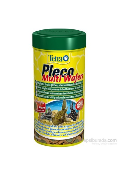 Tetra Tetra Pleco Multi Wafers Balık Yemi 250 Ml Tetra Tetra Pleco Multi Wafers Balık Yemi 250 Ml