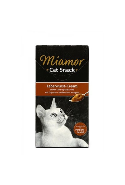 Miamor Cream Ciğerli Kedi Ödülü 6x15 gr Miamor Cream Ciğerli Kedi Ödülü 6x15 gr