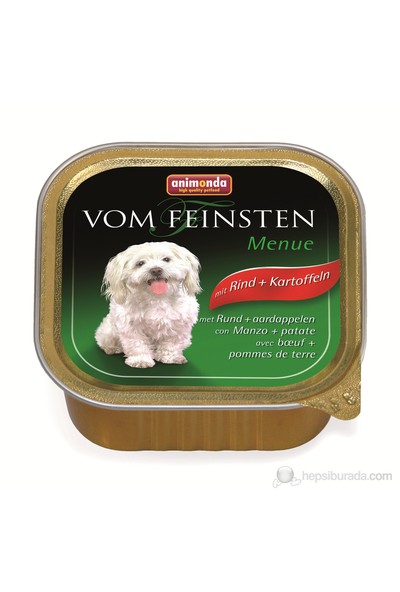 Animonda V.F.Menü Sığır Etli & Patatesli Köpek Konserve 150 Gr Animonda V.F.Menü Sığır Etli & Patatesli Köpek Konserve 150 Gr