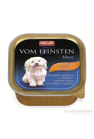 Animonda V.F.Mare Kümes Hayvanlı & Morina Balıklı Köpek Konserve 150 Gr