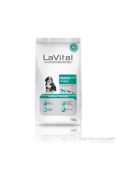 La Vital Dog Maxi Puppy Salmon Büyük Irk Somonlu Yavru Köpek Maması 12 Kg La Vital Dog Maxi Puppy Salmon Büyük Irk Somonlu Yavru Köpek Maması 12 Kg