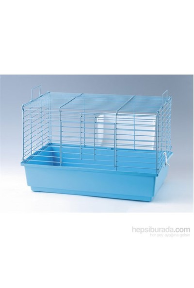 Qhpet Telli Plastik Tavşan Kafesi 59x39x36cm