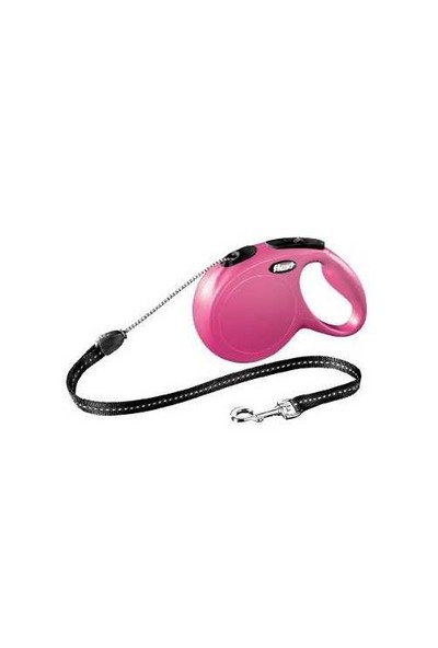 Flexi New Classic İpli Small Otomatik Gezdirme 5 Mtr Pembe Flexi New Classic İpli Small Otomatik Gezdirme 5 Mtr Pembe